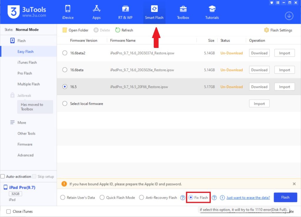 3uTools Fix Flash Help You Solve Flash Error 3uTools Fix Flash Help You Solve Flash Error